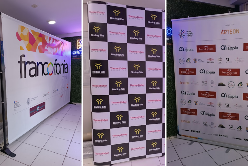 Banner Patrocinadores Evento: 7 Dicas para Criar Expositores Incríveis e Atrativos - SEMCO Displays